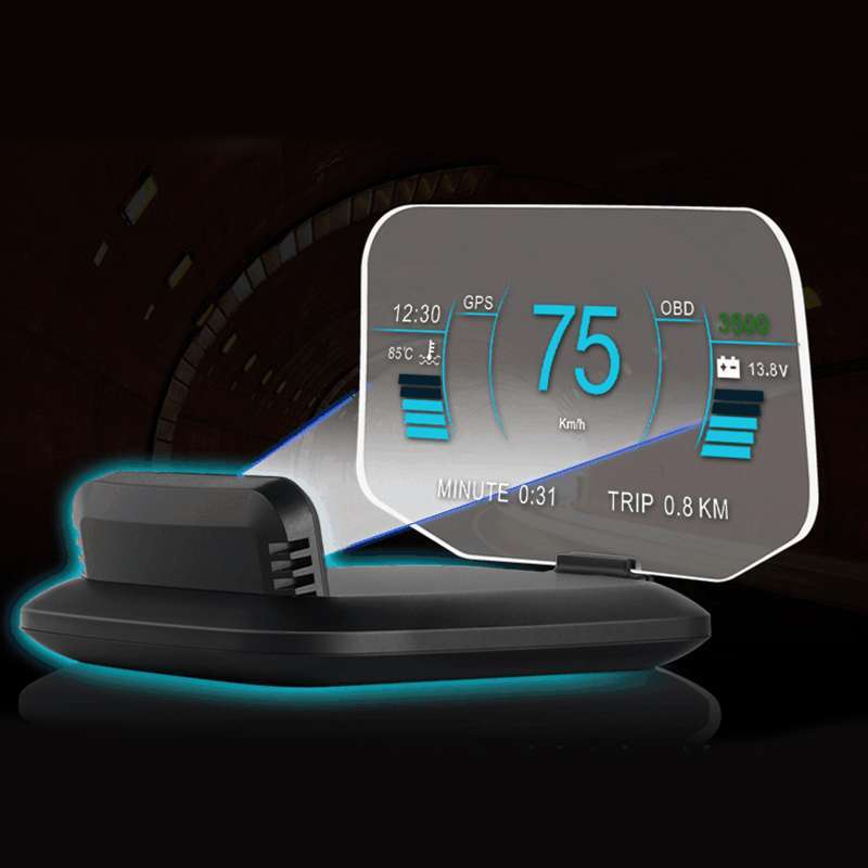 Jual Car Digital Mirror HUD Display Head Up Display OBD Speedometer ...
