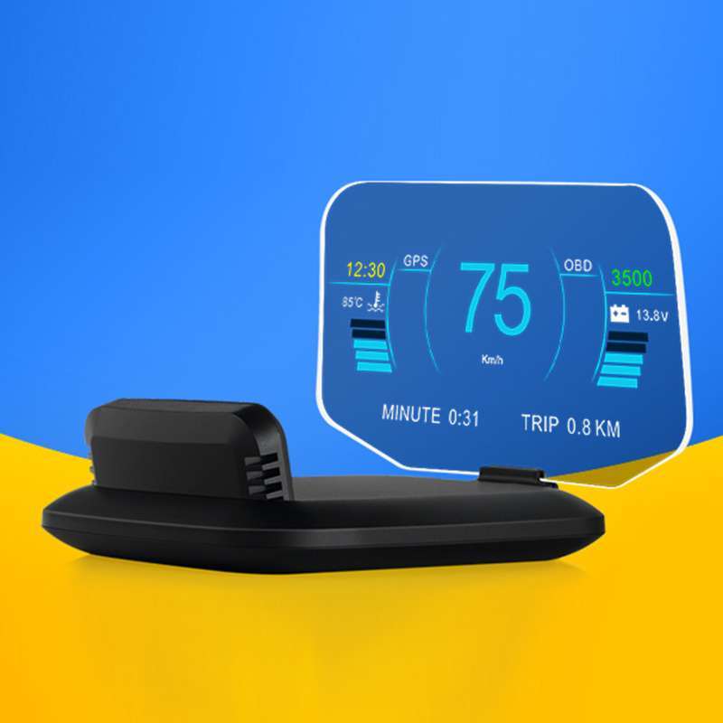 Jual Car Digital Mirror HUD Display Head Up Display OBD Speedometer ...