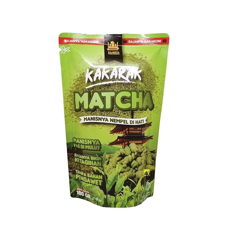 Jual KAKARAK - Snack Makaroni Rasa MATCHA - 100g di Seller cemilan4u ...
