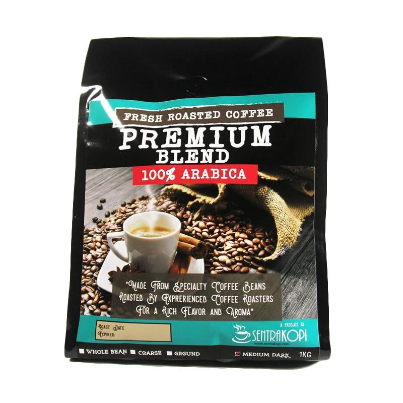 Jual Sentra Kopi Premium Blend Arabica Whole Bean Coffee Biji Kopi ...