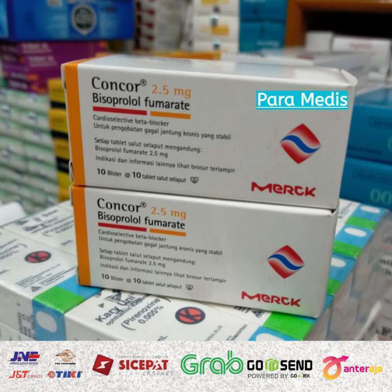 Jual CONCOR 2.5 MG 100 TABLET PER BOX ORIGINAL di Seller Daffamar20 ...
