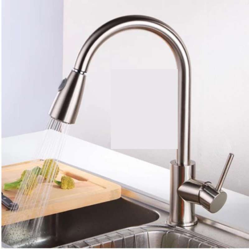 Jual Kran Sink Tarik stainless 304 15ST-keran air cuci piring dapur ...