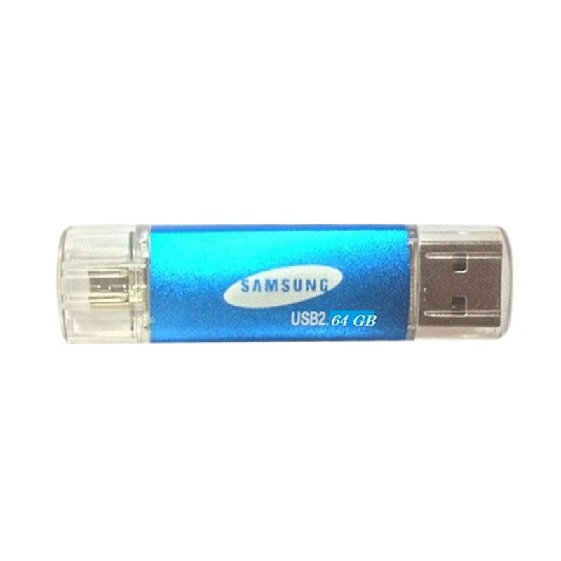 Jual Samsung 2in1 Flashdisk OTG - Blue [64 GB/USB 2.0/Micro USB] di ...
