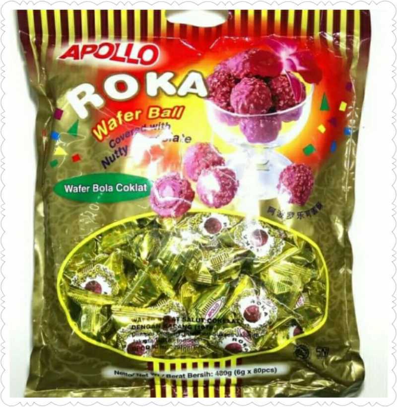 Jual Apollo Roka Chocolate Wafer Ball [80 pcs] di Seller Azzamhappyshop ...