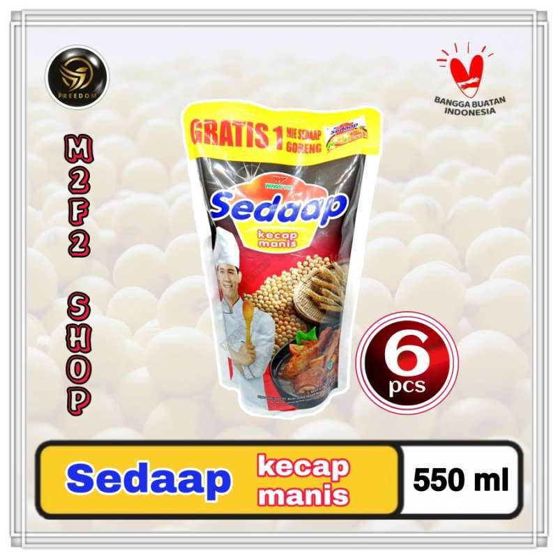 Jual Kecap Manis Sedaap Pouch Refill - 550 Ml (kemasan 6 Pcs) Di Seller ...