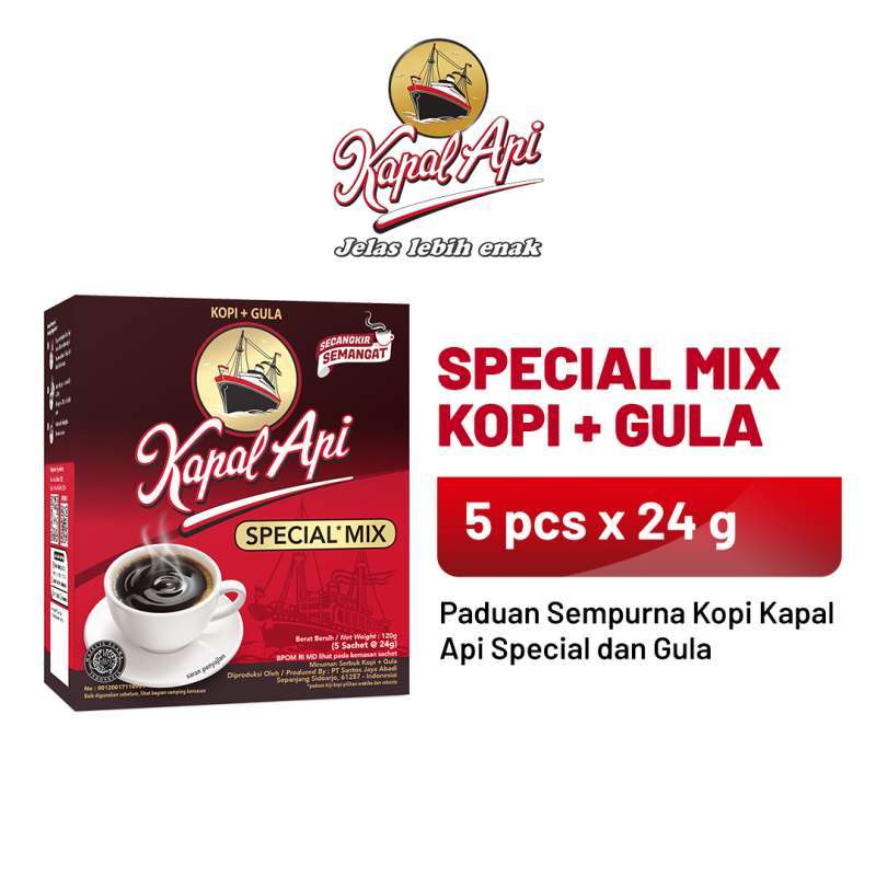 Promo KAPAL API Special Mix 1 Dus (5 x 23 gr) Diskon 18% di Seller ...