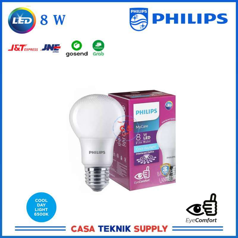 Promo Philips Bohlam Lampu Led - Putih [8 W] Diskon 23% Di Seller Casa Teknik Supply ...