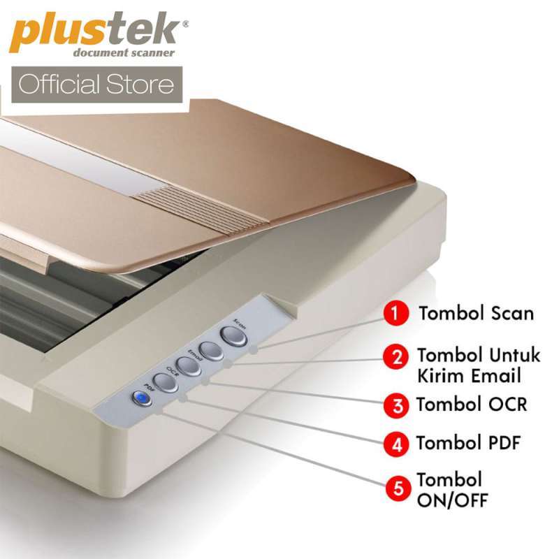 Jual Plustek Opticslim 1680-a3 Flatbed Scanner [3 Detik/ Lembar] Di ...