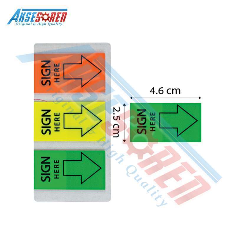 Jual Kertas Pembatas Joyko [IM-42] / Sign Here Index & Mark Page ...