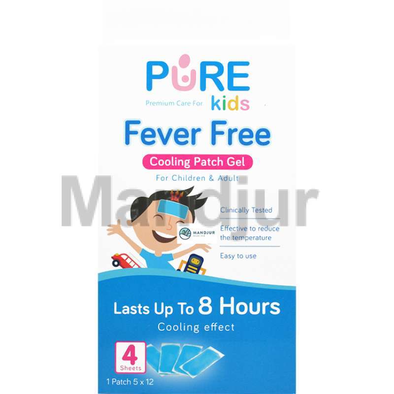 Jual Pure Kids Fever Free - Plaster Kompres Demam Anak Dan Dewasa Di ...