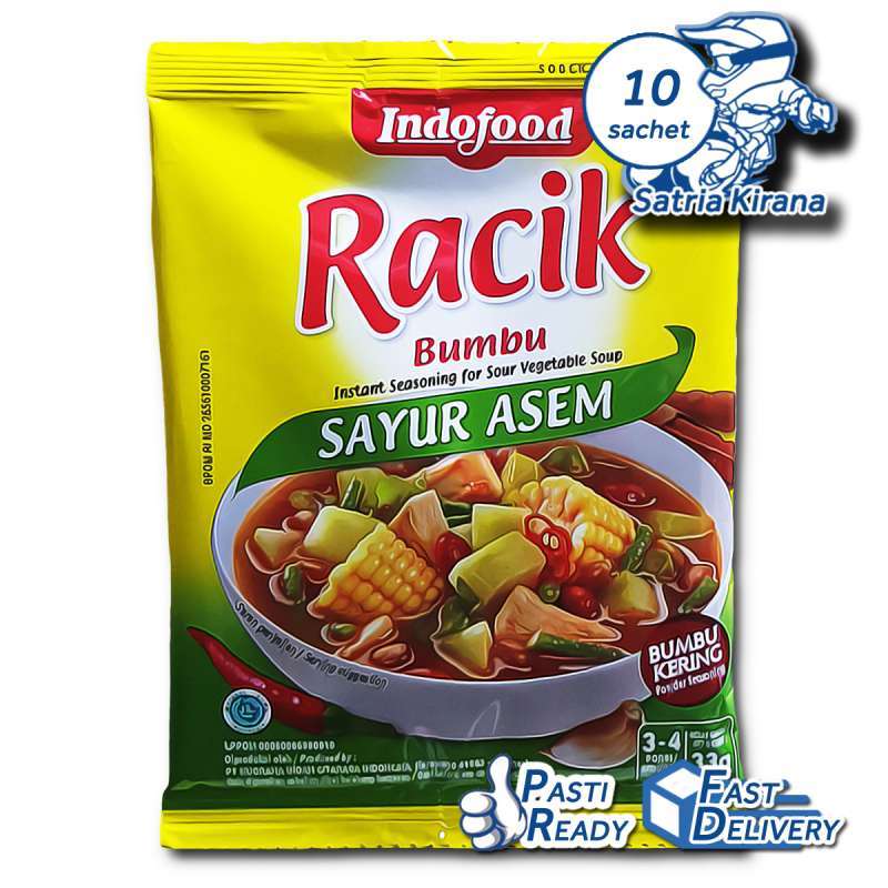 Jual Indofood Bumbu Racik Sayur Asem [33 gr x 10 pcs | 1 Renteng] di ...