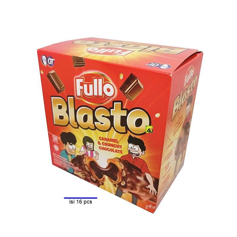 Jual FULLO BLASTO - Crispy Caramel Wafer Roll - isi 16 pcs di Seller ...
