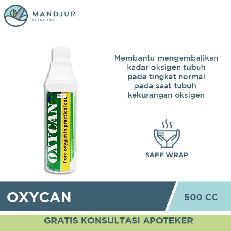 Jual Oxycan Green Kaleng 500 cc - Oxygen / Oksigen Portable di Seller ...
