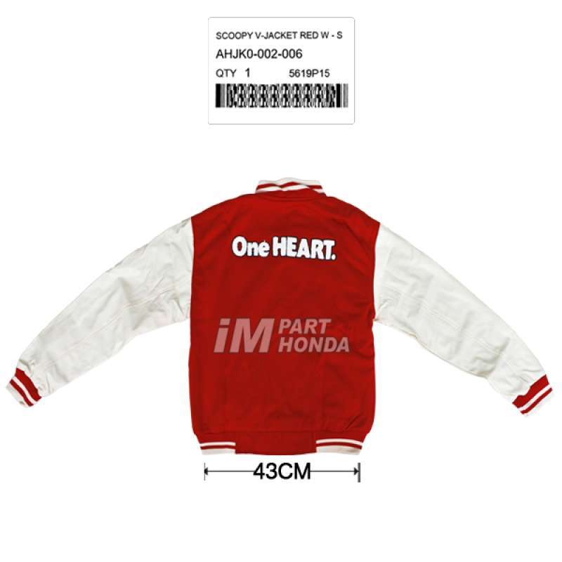 Jual Ahm Ahjk0-002-006 Jaket Resmi Honda Scoopy V Jacket Red White ...