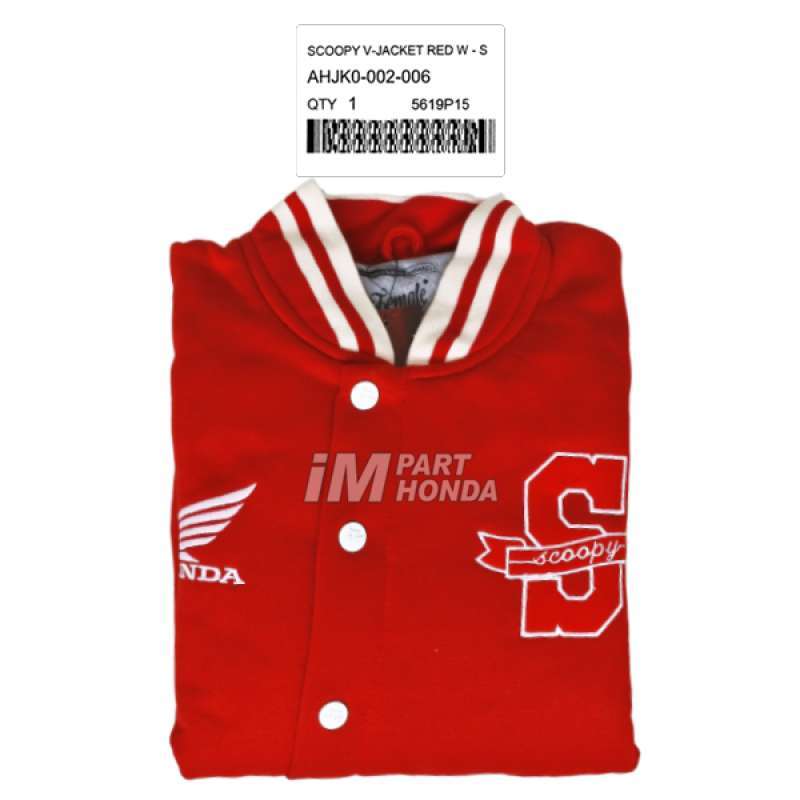 Jual Ahm Ahjk0-002-006 Jaket Resmi Honda Scoopy V Jacket Red White ...