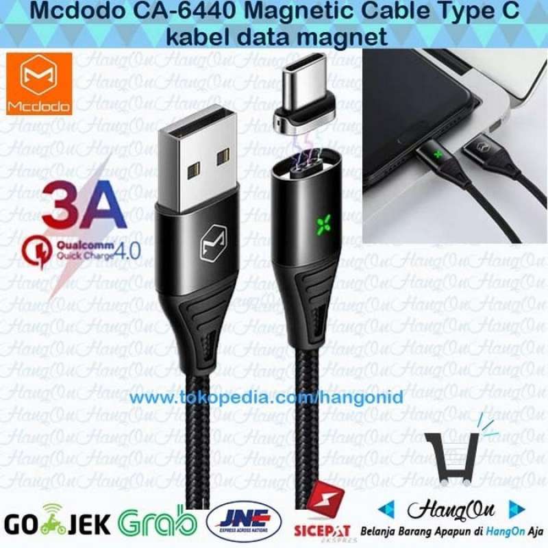 Promo Mcdodo Kabel Data Magnetic - Magnet Type C Fast Charging 3A QC4.0 ...