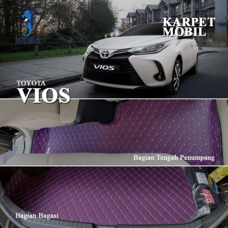 Promo Karpet Mobil Haima 7D Toyota Vios Full Set Bagasi - Coklat Coffee ...