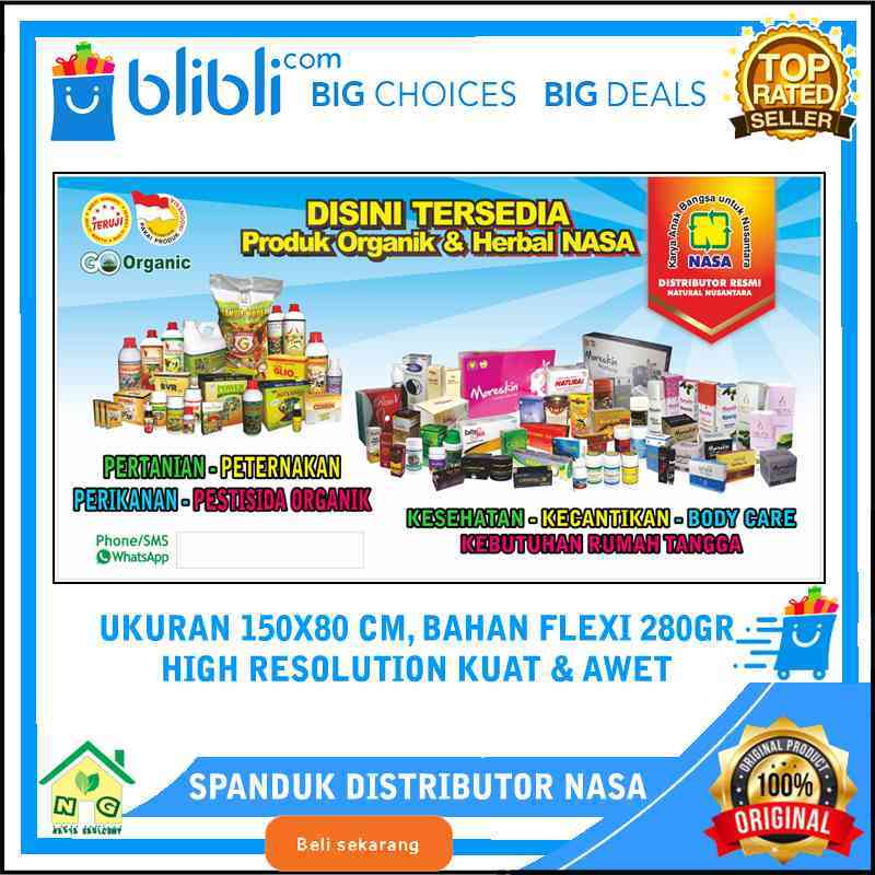 Promo Nasya Gaulcomp Spanduk Bisnis NASA Banner Poster Plang Promosi ...