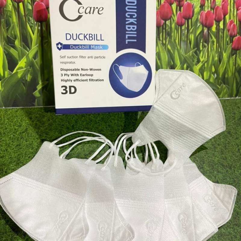 Promo C CARE MSKER DUCKBILL ISI 50 PUTIH Diskon 13% di Seller Medical ...