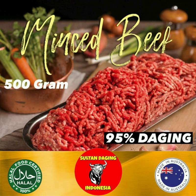 Promo DAGING GILING MINCED BEEF 95 CL PREMIUM 500 GRAM IMPORT DARI ...