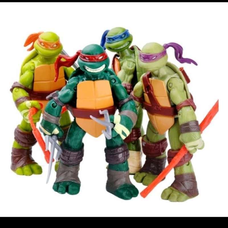 Jual Action Figure Ninja Turtles Set Isi 4 Mainan Ninja Turtle ...