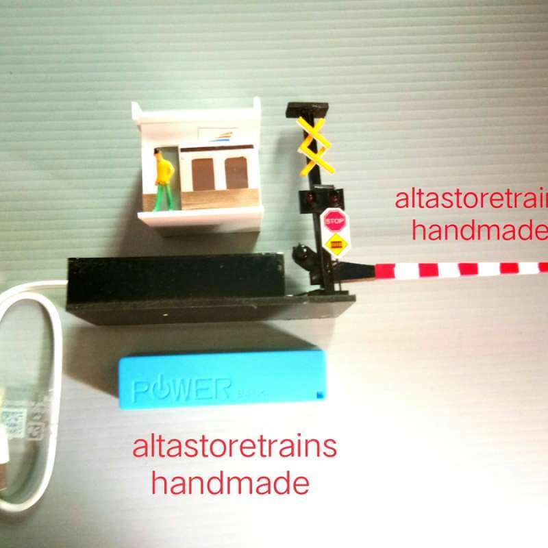 Jual Miniatur palang pintu kereta api suara (Kode 005)) di Seller ...