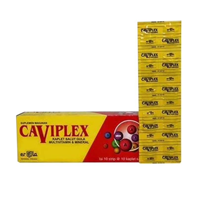 Promo Caviplex Kaplet Multivitamin & Mineral [3 Strip/ 10 Kaplet ...