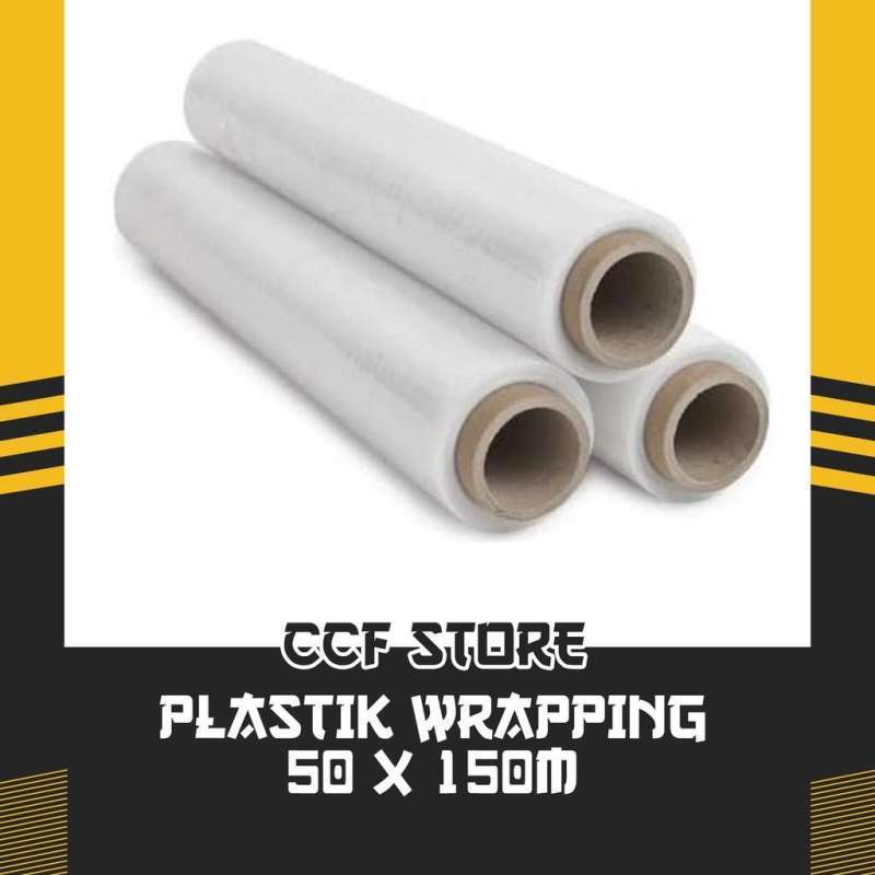 Jual PLASTIK WRAPING 50CM X 150M STRETCH FILM PUTIH PLASTIC WRAP MURAH ...