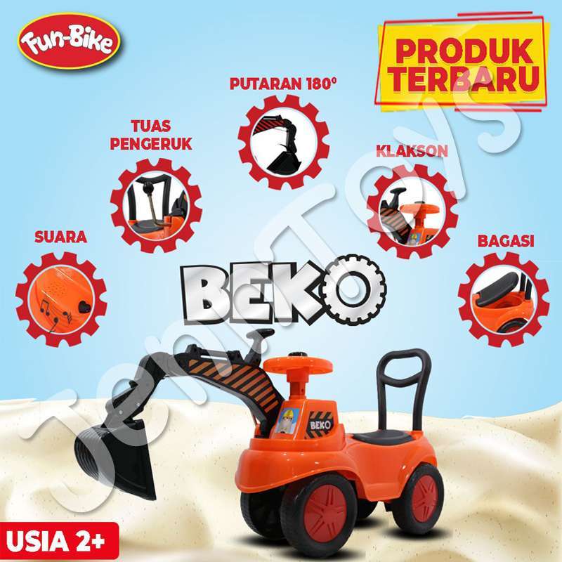 Promo JennToys - BEKO [ORANGE 1pc] - Mainan anak tunggang mobil ...