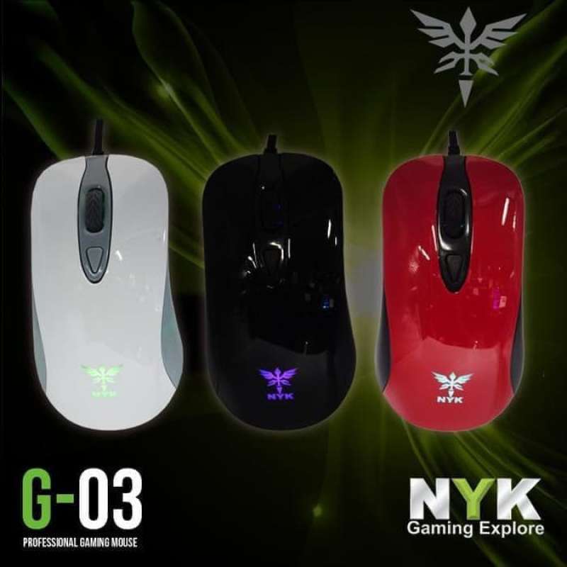 Promo NYK Mouse Gaming G03 original mouse wired LED NYK G03 Diskon 47% ...