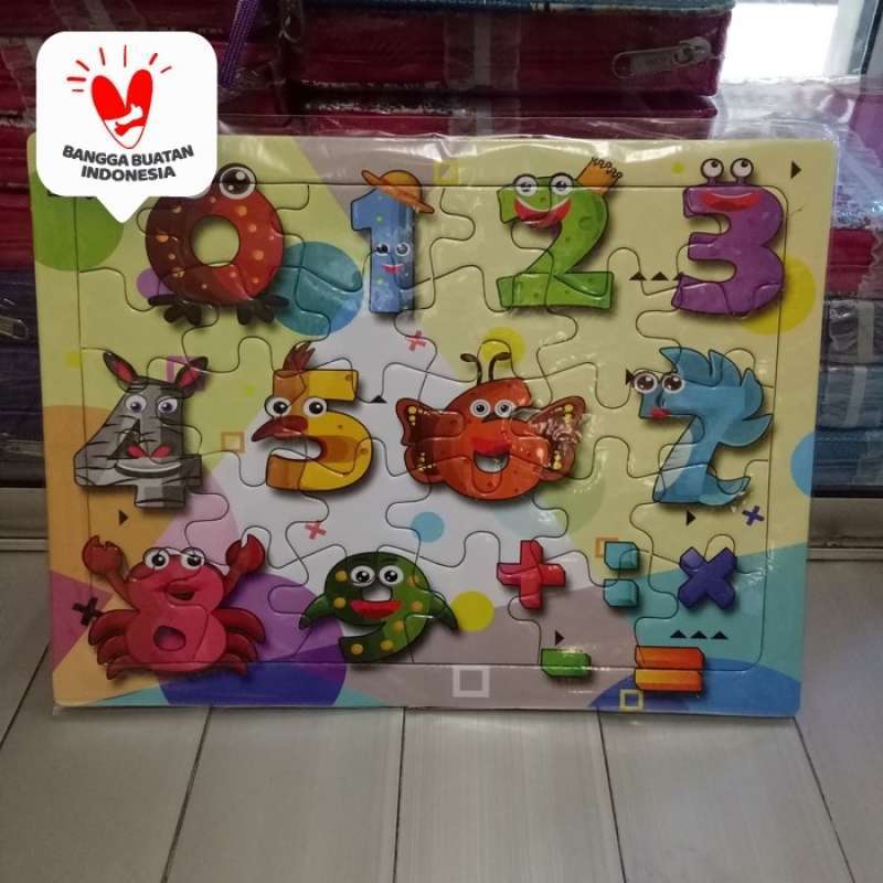 Jual Puzzle - Puzle - Pazel Mengenal Angka - belajar bilangan untuk ...