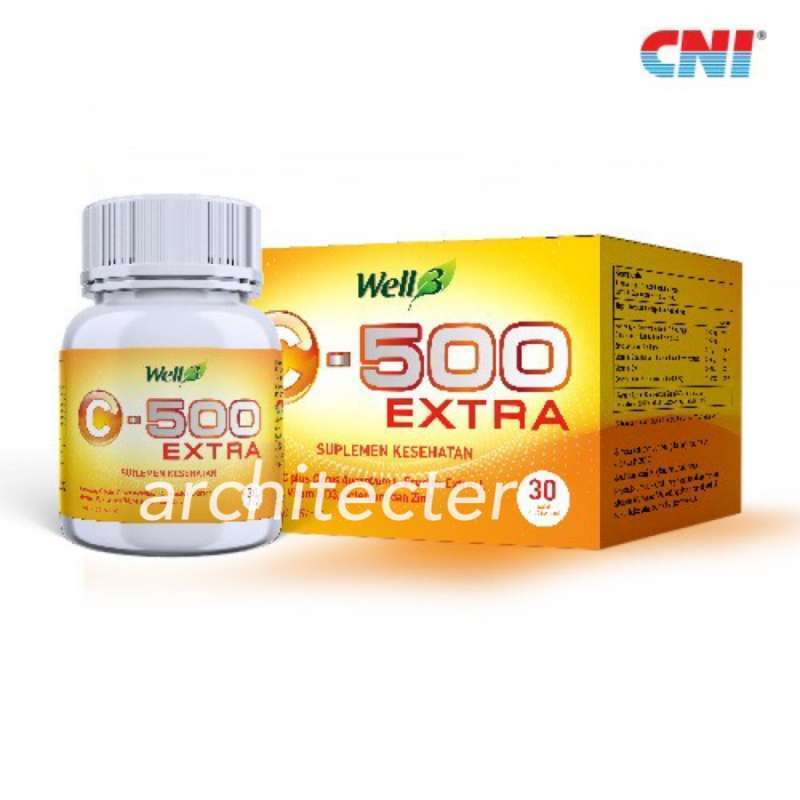 Jual WELL 3 C-500 EXTRA (BOTOL) CNI ISI 30 TABLET VITAMIN C ASLI ORIGINAL di Seller Pandastore ...
