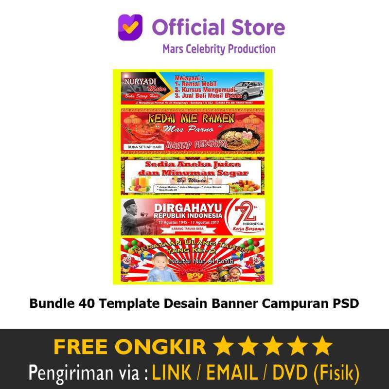 Promo Bundle 40 Template Desain Banner Campuran PSD Photoshop Design ...