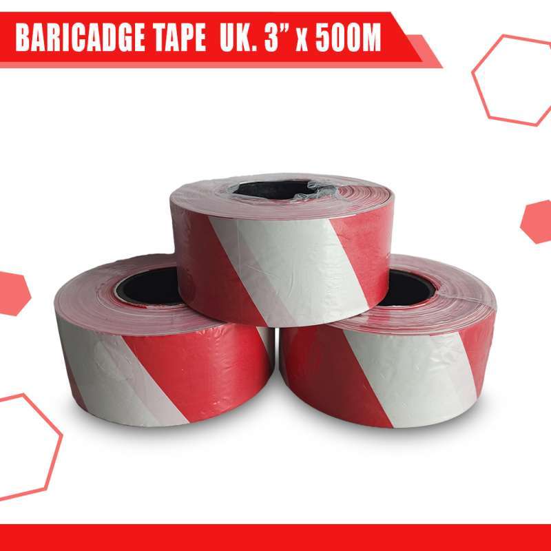 Jual Barricade Tape (safety Line) 3 X 500 M - Merah Putih Di Seller ...