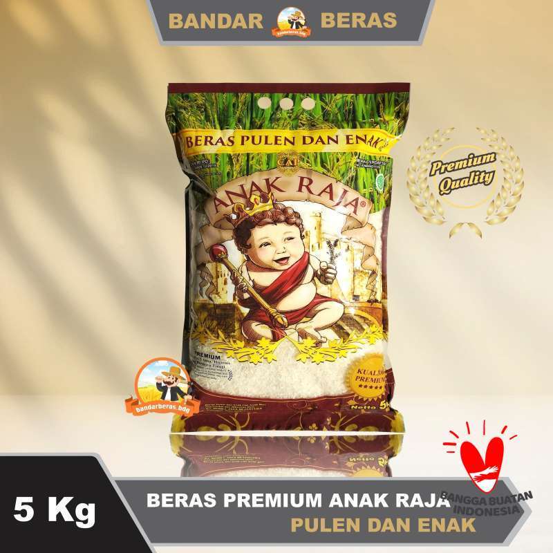Promo Beras Anak Raja Kemasan [ 5kg ] Diskon 3% di Seller bandar beras ...