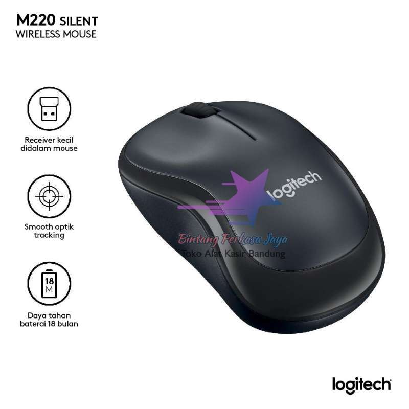 Jual Logitech M220 Wireless Mouse Silent Click Tanpa Kabel Di Seller ...