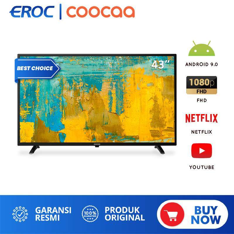 Jual COOCAA TV ANDROID DIGITAL 43 INCH - YOUTUBE - NETFLIX (Model 43S3G ...