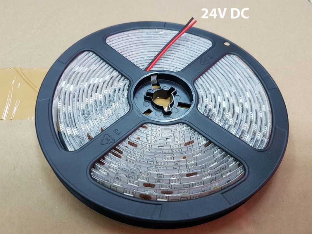 Jual 24v Dc Cahaya Putih Flex Led Strip 5050 Smd Waterproof 5 Meter Di ...