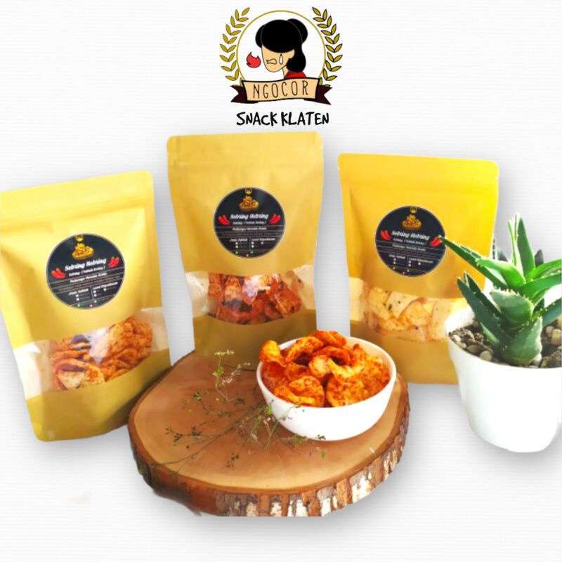 Jual Kerupuk Seblak Kering Sebring Hebring Snack Cemilan Makanan Ringan