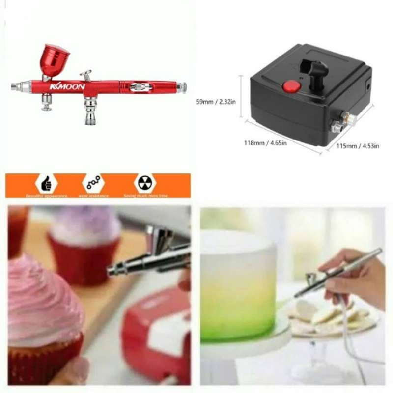 Jual Coloring airbrush mini compressor kit for cake decoration paint ...