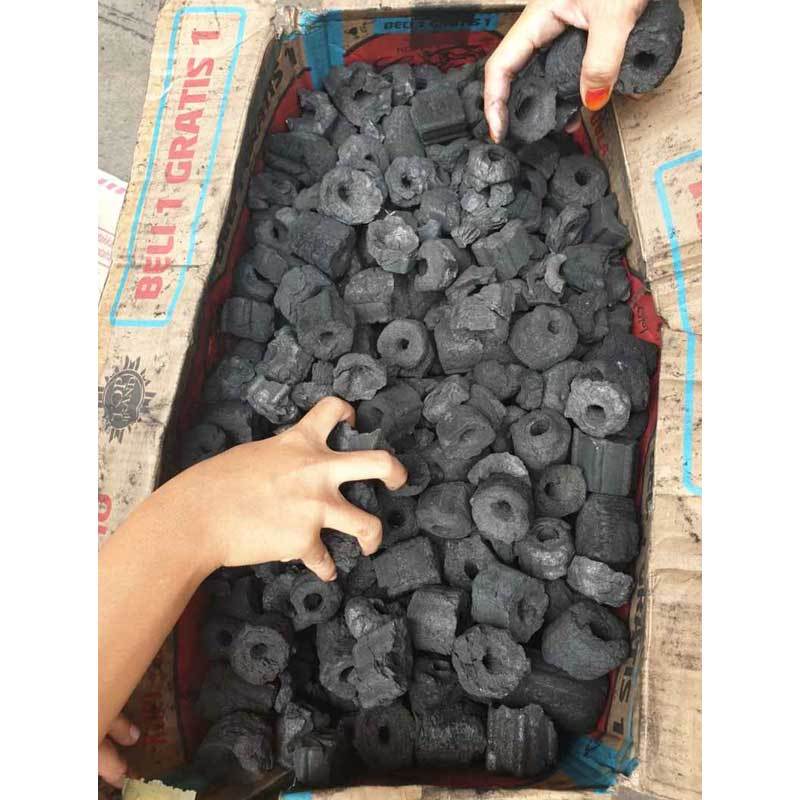 Jual Arang Briket Sawdust (1kg) BBQ Charcoal Serbuk Kayu Hexagonal 5 ...
