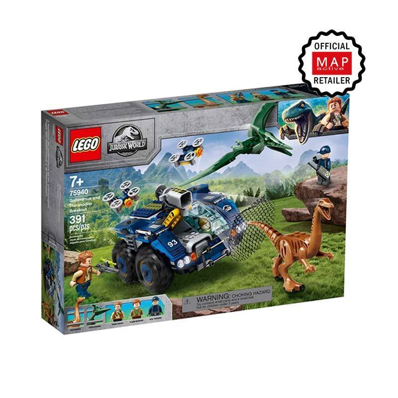 Jual LEGO Jurassic World 75940 Gallimimus and Pteranodon Breakout Block ...