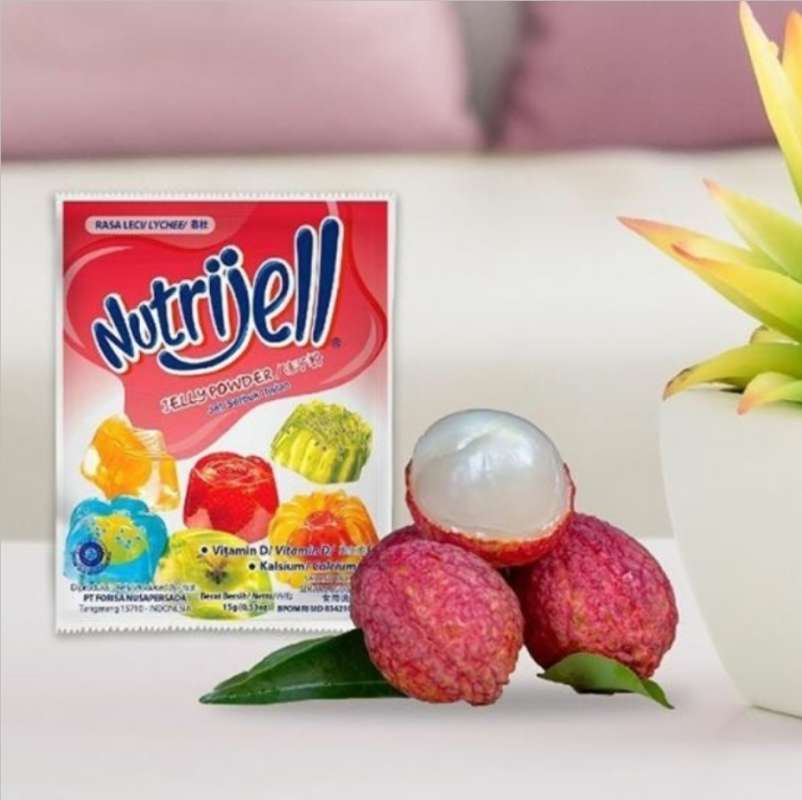 Jual Nutrijell Regular sachet 15gr. Nutrijell lychee. Nutrijell Leci di ...