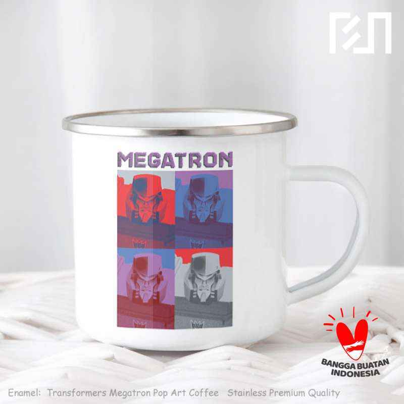 Promo Gelas Jadul Kaleng Design Transformers Megatron Pop Art Coffee ...