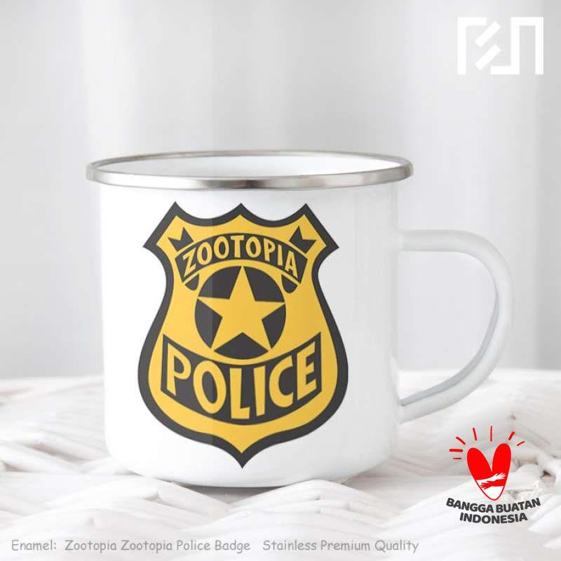 Promo Enamel Gelas Design Zootopia Zootopia Police Badge Diskon 8% di ...