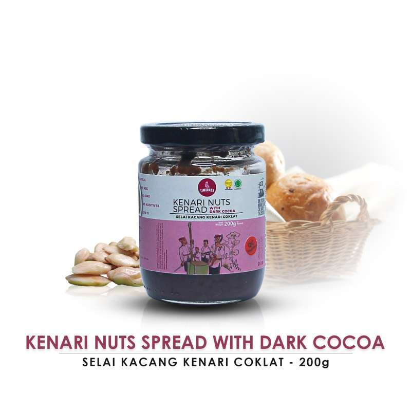 Jual Selai Kacang Kenari Coklat / Kenari Nut Spread Dark Cocoa Timurasa ...