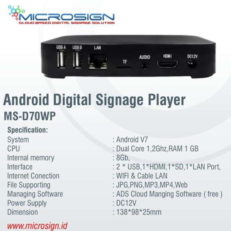 Jual 4K Microsign Cloud Digital Signage Player Ready Stok di Seller Deluxe Visual - Purwosari ...