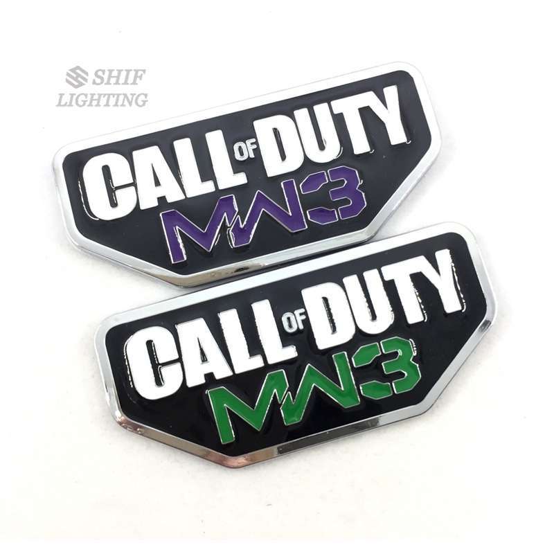 Promo 1 x Metal CALL OF DUTY MW3 Logo Car Auto Decorative Emblem ...