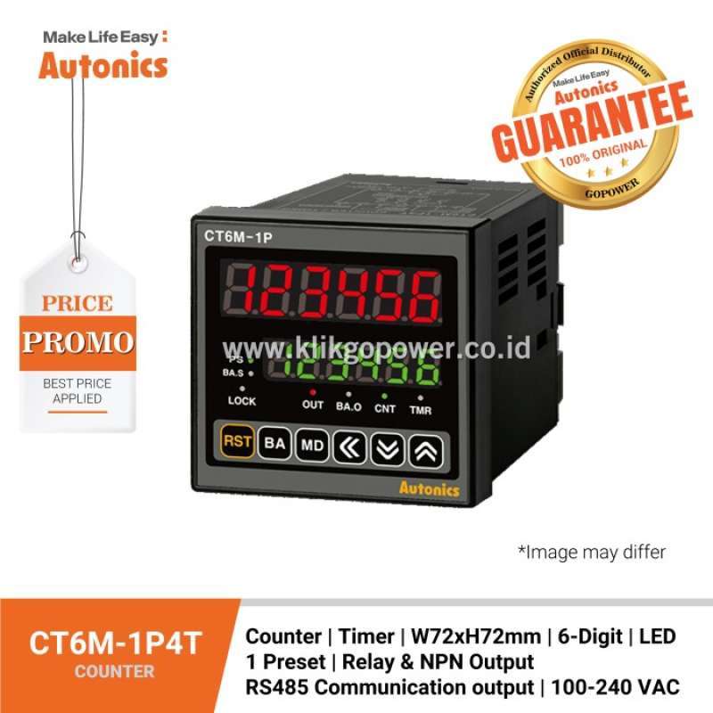 Jual AUTONICS COUNTER - TIMER - CT6M-1P4T di Seller Toko Satu Hati - | Blibli