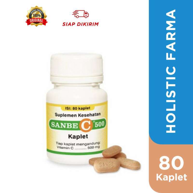 Jual VITAMIN C SANBE C 500 | 80 Kaplet | VITAMIN DAYA TAHAN TUBUH di ...